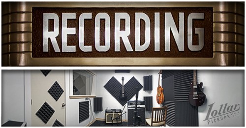 Recording Sign Wide Studio Small | Lollar Pickups Blog