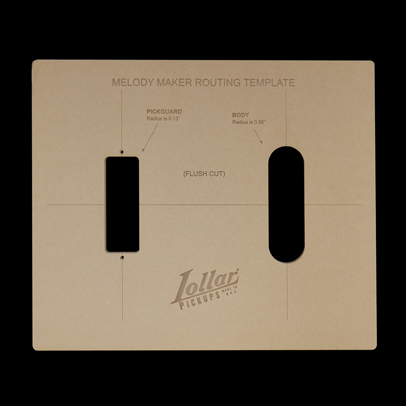 Melody Maker Routing Template: Lollar Pickups