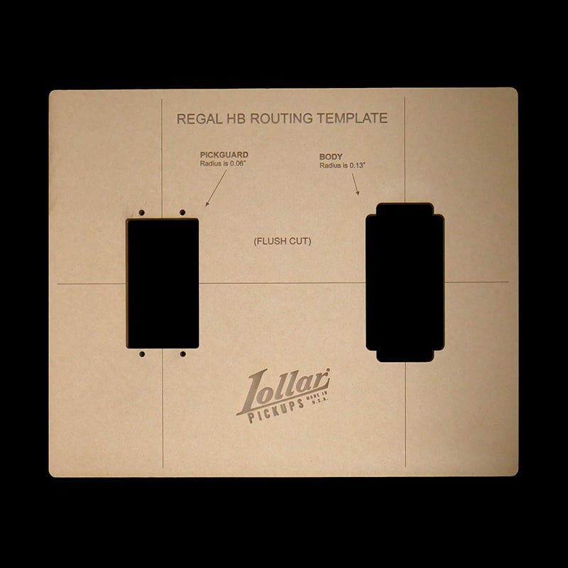 Regal Routing Template: Lollar Pickups